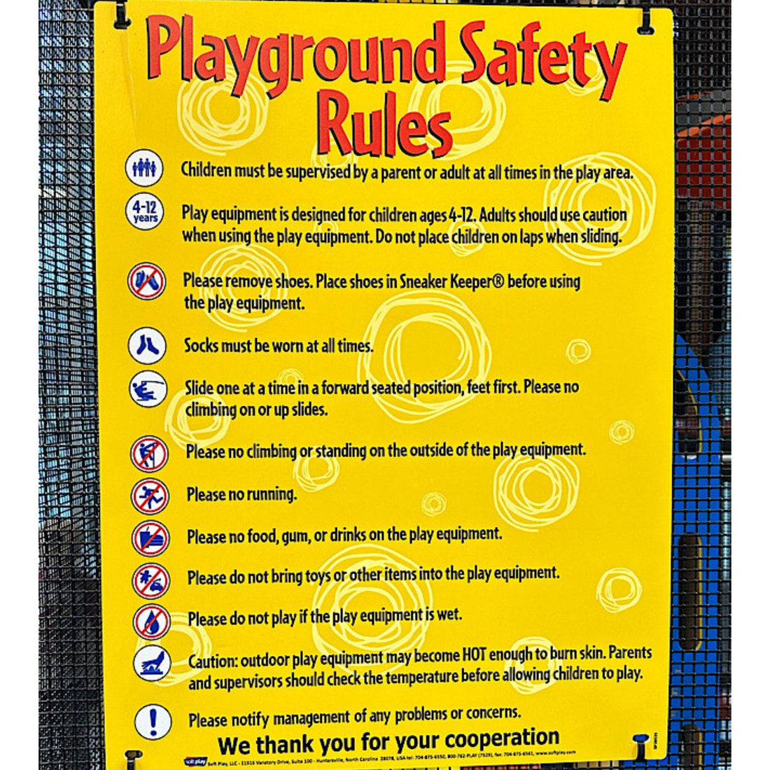 Playground Safety Rules Sign – Soft Play Direct